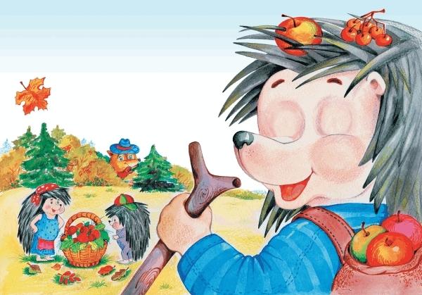 Как лис ежа перехитрил - Сказки Бианки: читать с картинками ...